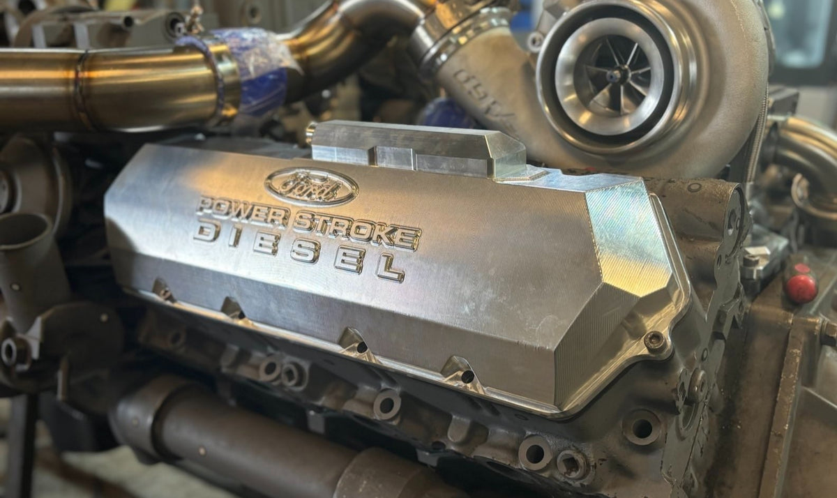 UDP Billet 7.3l valve covers Ford Power Stroke Diesel – Ultra Diesel ...