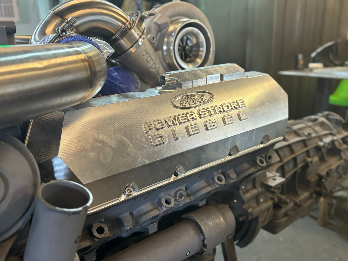 UDP Billet 7.3l valve covers Ford Power Stroke Diesel – Ultra Diesel ...